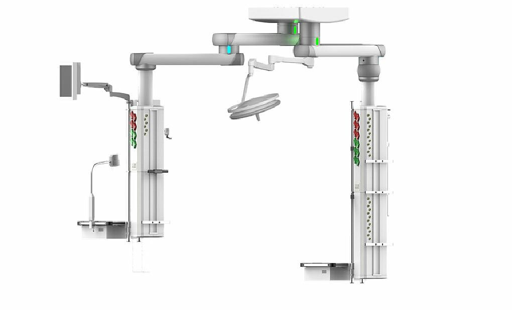 Zentral Tandem-System mit Leuchtenarm | Ondal Medical Systems